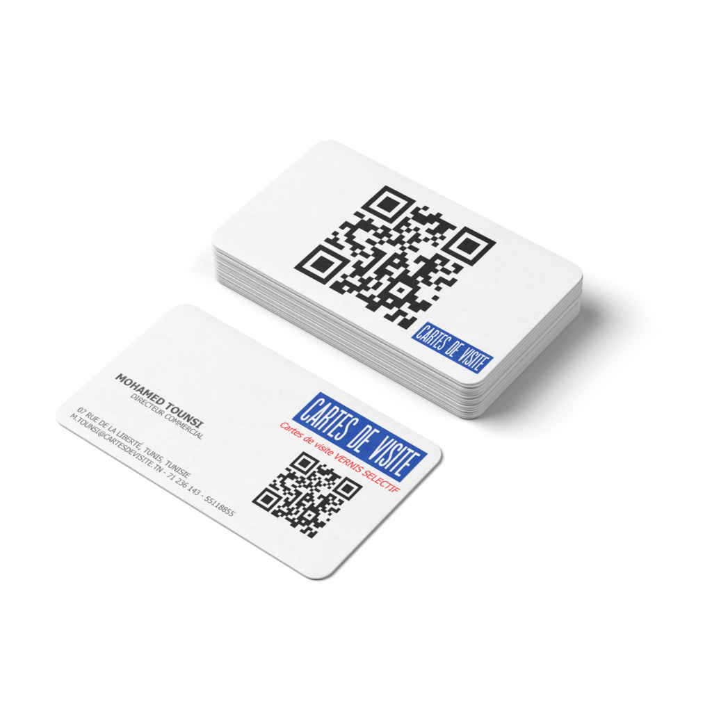 Carte de Visite Haute de Gamme QR-Code - Cartes de Visite